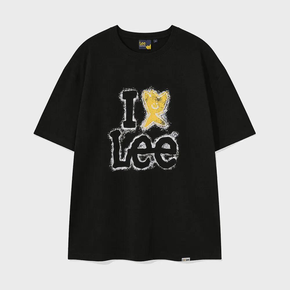 [와키윌리 x Lee] 아이키키리 그래픽 반팔티셔츠 블랙 - 감도 깊은 취향 셀렉트샵 29CM