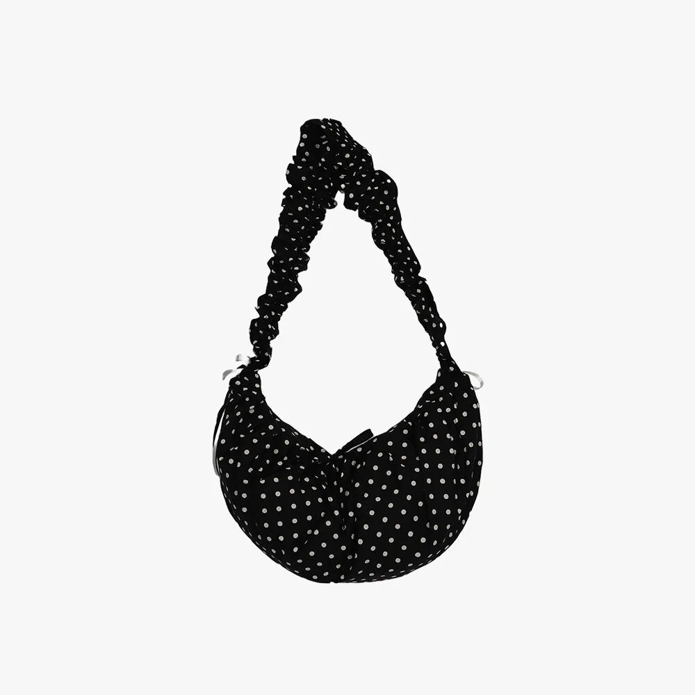 DOT SHIRRING SHOULDER BAG_BLACK - 감도 깊은 취향 셀렉트샵 29CM