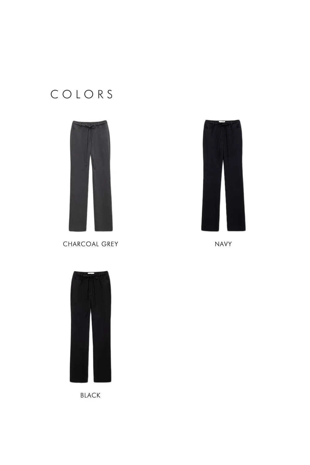 SLIM SEMI BOOT-CUT SLACKS BLACK_UDPA5B226BK - 감도 깊은 취향 셀렉트샵 29CM