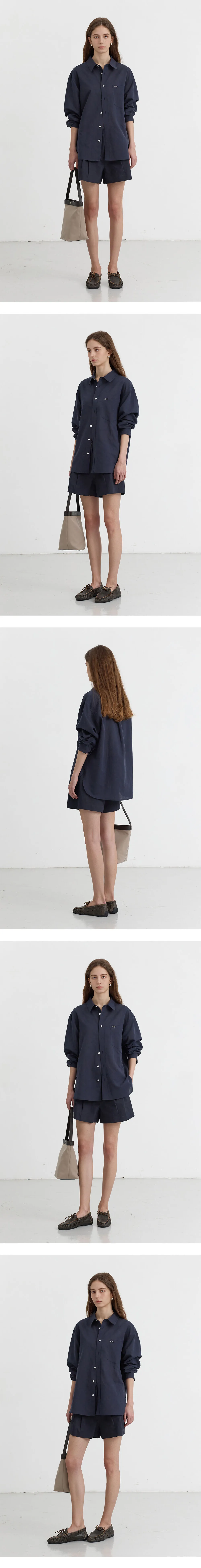 UNISEX CLASSIC LINEN SHIRT NAVY_UDSH5B125N2 - 감도 깊은 취향 셀렉트샵 29CM