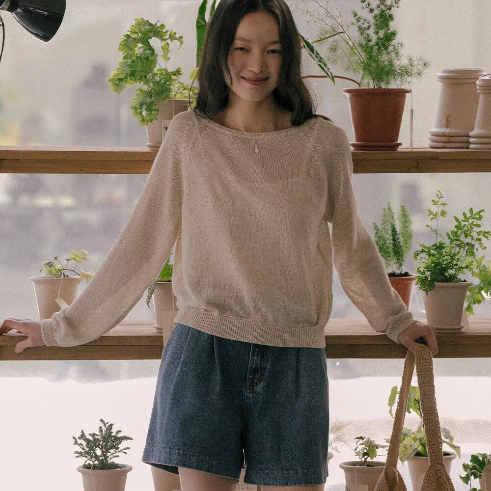 [29단독/추가쿠폰/24H세일]Hazel linen blended knit TISU01SW01_Beige - 감도 깊은 취향 셀렉트샵 29CM