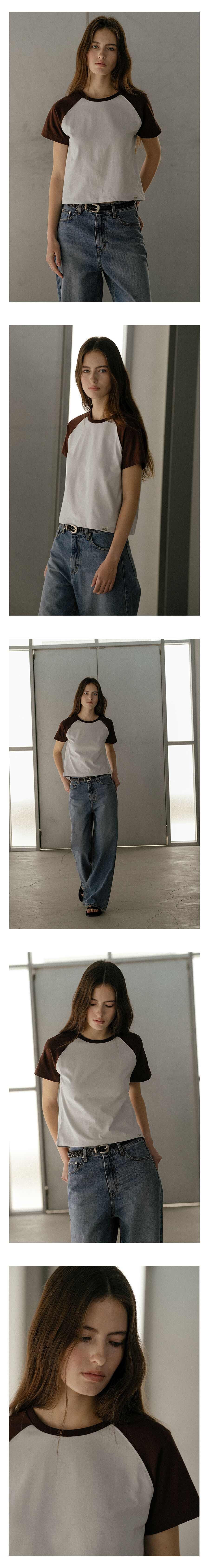 Coloring raglan T-shirt KNSS03TS01_Sky blue - 감도 깊은 취향 셀렉트샵 29CM