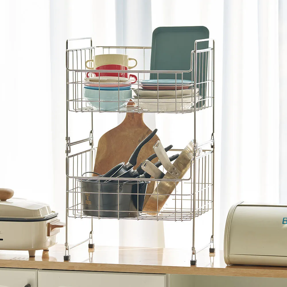 JBJ 비블레스 다담 올스텐 304 주방 수납 선반 바스켓 2단 물빠짐 선방정리대 식기건조대 - 감도 깊은 취향 셀렉트샵 29CM