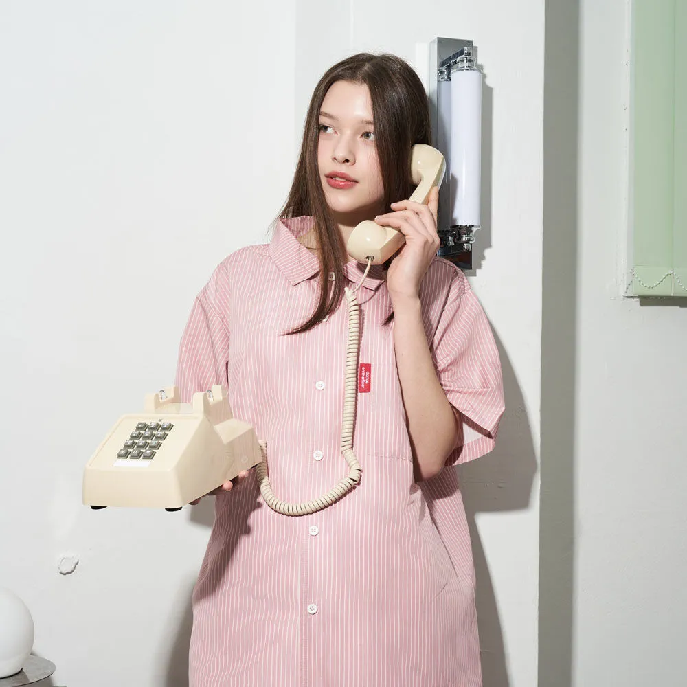 furless pajamas 퍼리스 스트라이프 파자마 반소매세트 (pink) - 감도 깊은 취향 셀렉트샵 29CM