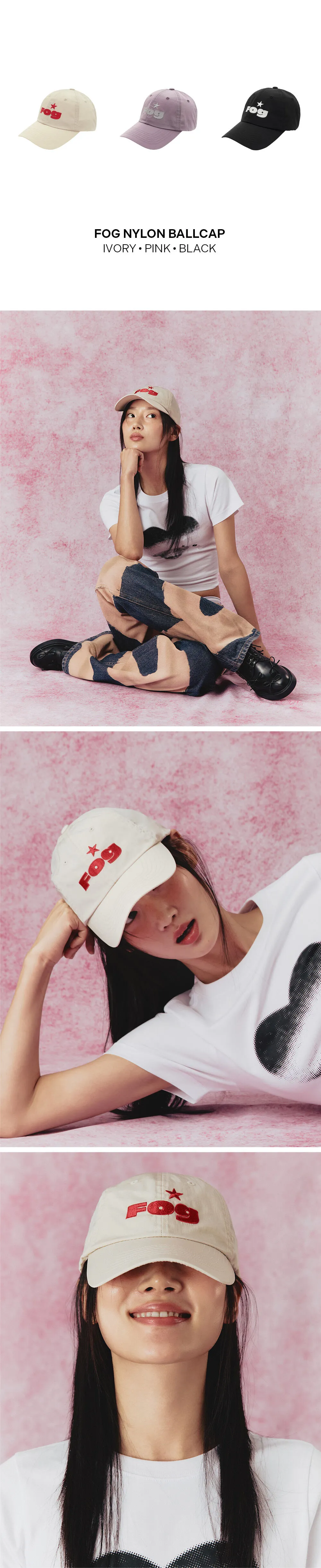 FOG NYLON BALLCAP pink - 감도 깊은 취향 셀렉트샵 29CM