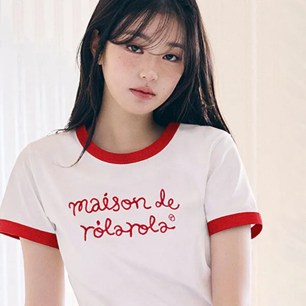 MAISON DE ROLA RINGER T-SHIRT WH+RD - 감도 깊은 취향 셀렉트샵 29CM
