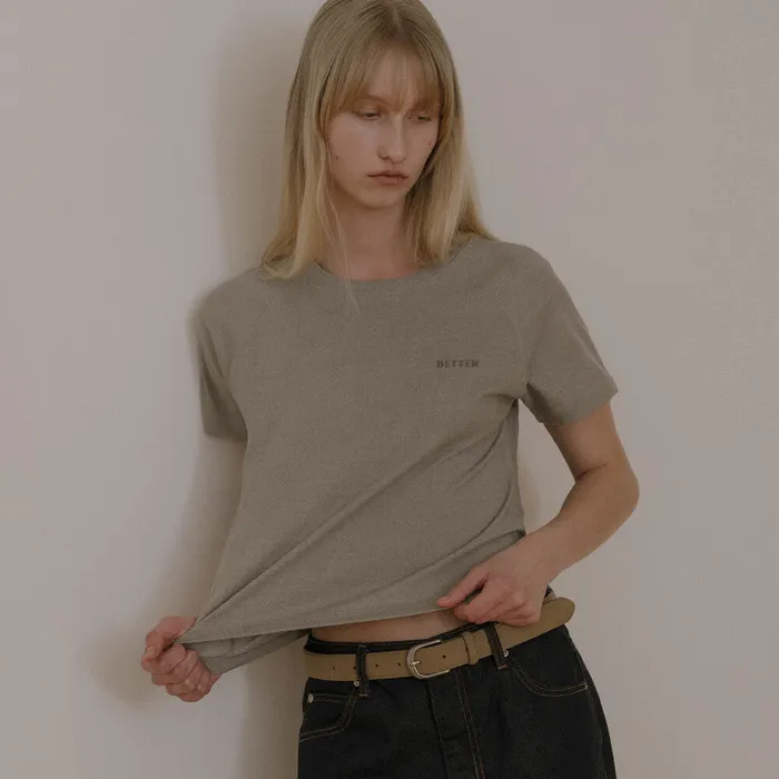 Pigment raglan T-shirt [KNSS04TS03]_Gray - 감도 깊은 취향 셀렉트샵 29CM