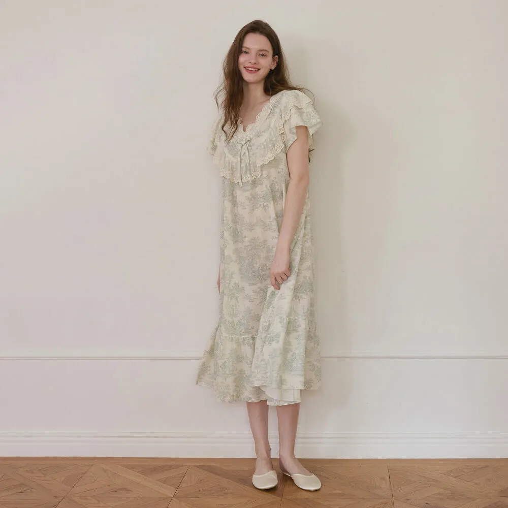 여성 엘리제 레이온코튼 브이넥 민소매 원피스 잠옷(2C) - 감도 깊은 취향 셀렉트샵 29CM