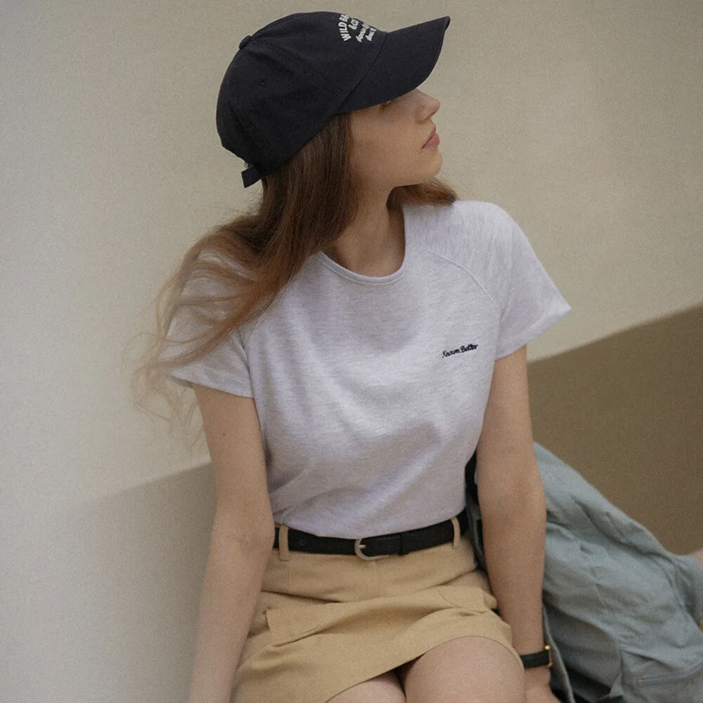 [사이즈 추가] Better logo embroidery T-shirt_Light Gray - 감도 깊은 취향 셀렉트샵 29CM