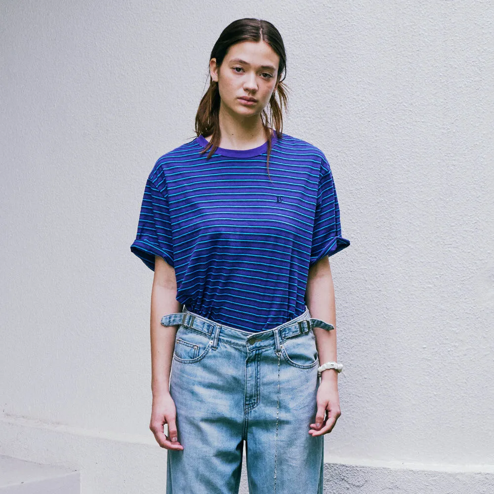 Lc STRIPED BASIC T-SHIRT_PURPLE_LC252TS16PP - 감도 깊은 취향 셀렉트샵 29CM