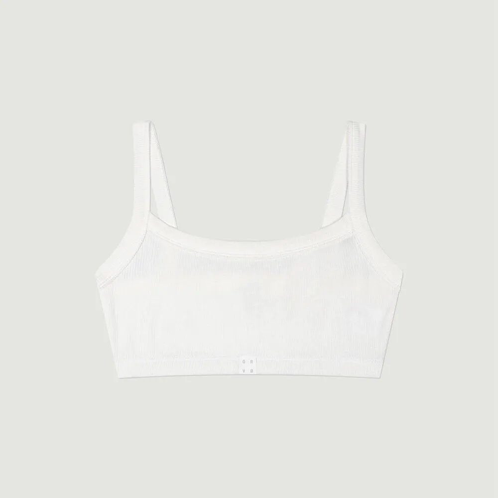 GRVB_25SS RIB BUSTIER (WHITE) - 감도 깊은 취향 셀렉트샵 29CM
