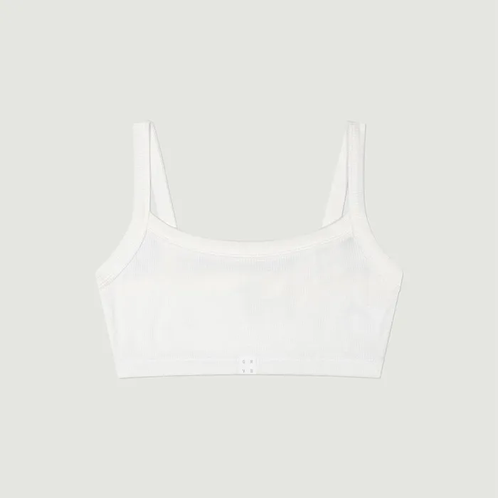 GRVB_25SS RIB BUSTIER (WHITE) - 감도 깊은 취향 셀렉트샵 29CM