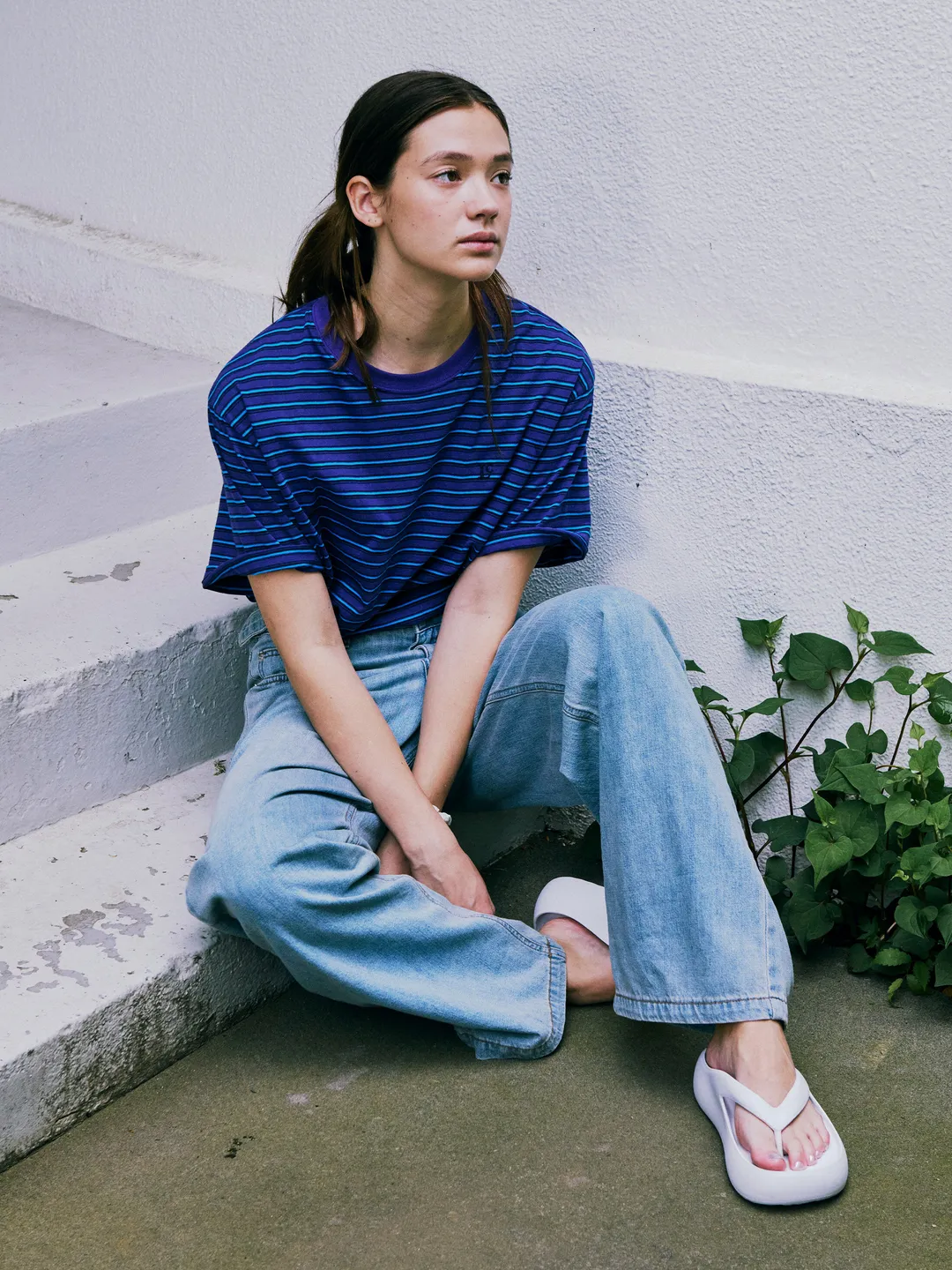 Lc STRIPED BASIC T-SHIRT_PURPLE_LC252TS16PP - 감도 깊은 취향 셀렉트샵 29CM