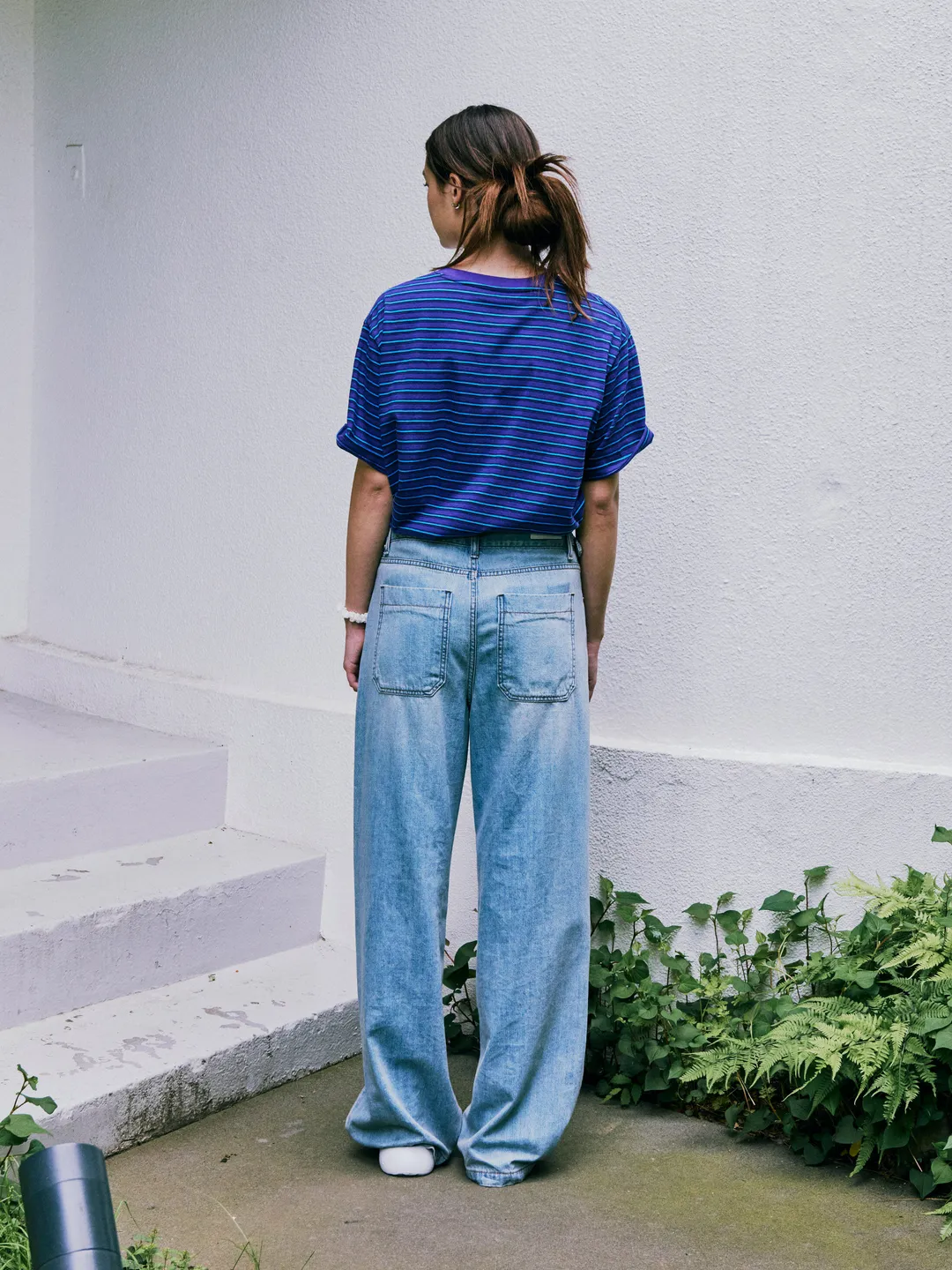 Lc STRIPED BASIC T-SHIRT_PURPLE_LC252TS16PP - 감도 깊은 취향 셀렉트샵 29CM