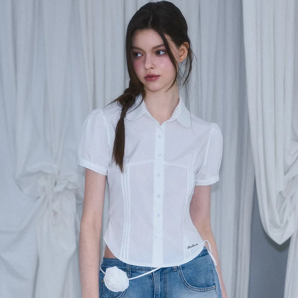 Dot Round Collar Blouse [White] - 감도 깊은 취향 셀렉트샵 29CM