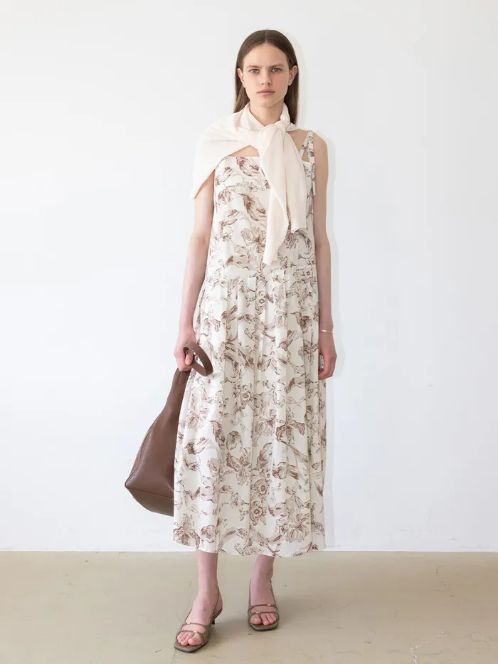 Flower Pattern Bustier Layered Maxi Dress SW5MO275_2color - 감도 깊은 취향 셀렉트샵 29CM