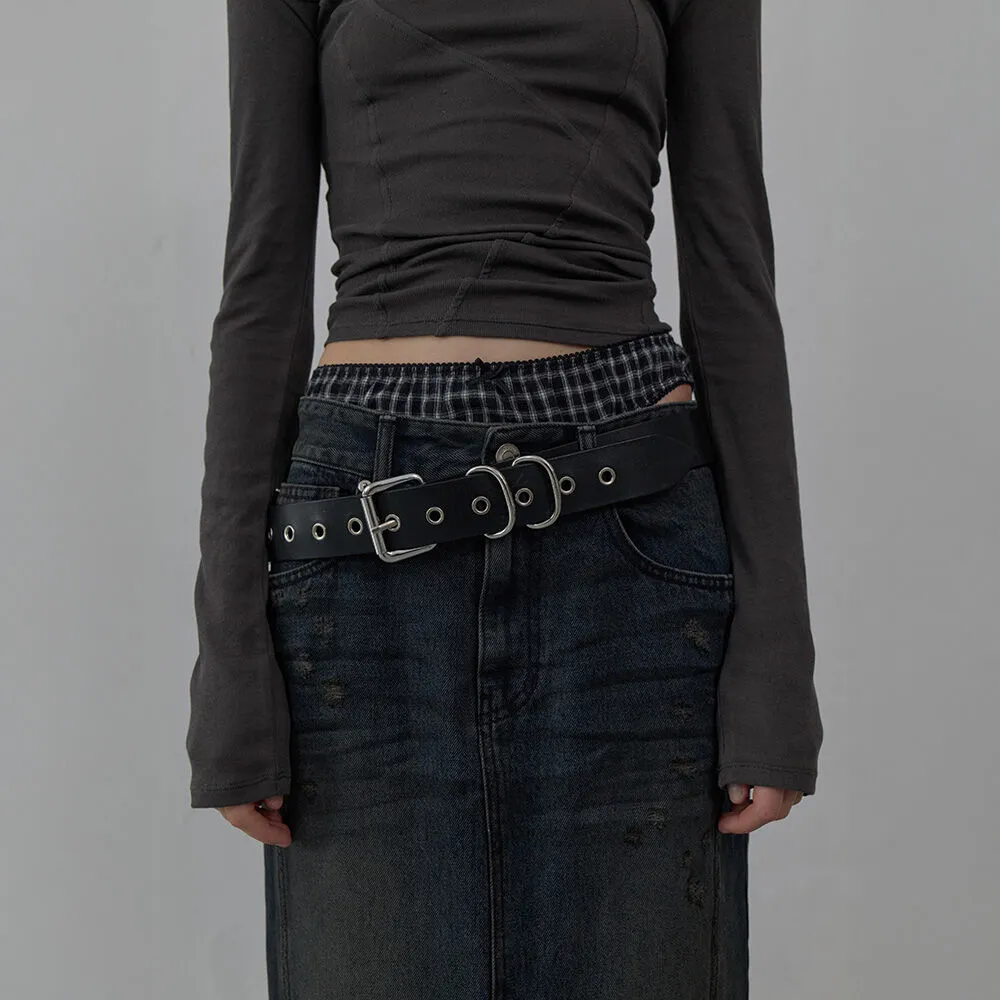 [3rd REORDER] D-RING LEATHER BELT (BLACK) - 감도 깊은 취향 셀렉트샵 29CM