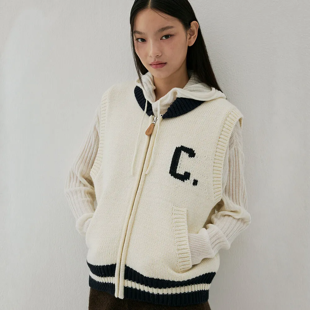 [25FW clove] Zip-Up Knit Vest (Ivory) - 감도 깊은 취향 셀렉트샵 29CM