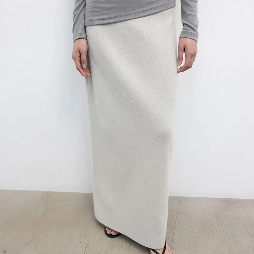 SIDE WRAP LONG SKIRT_GREY - 감도 깊은 취향 셀렉트샵 29CM