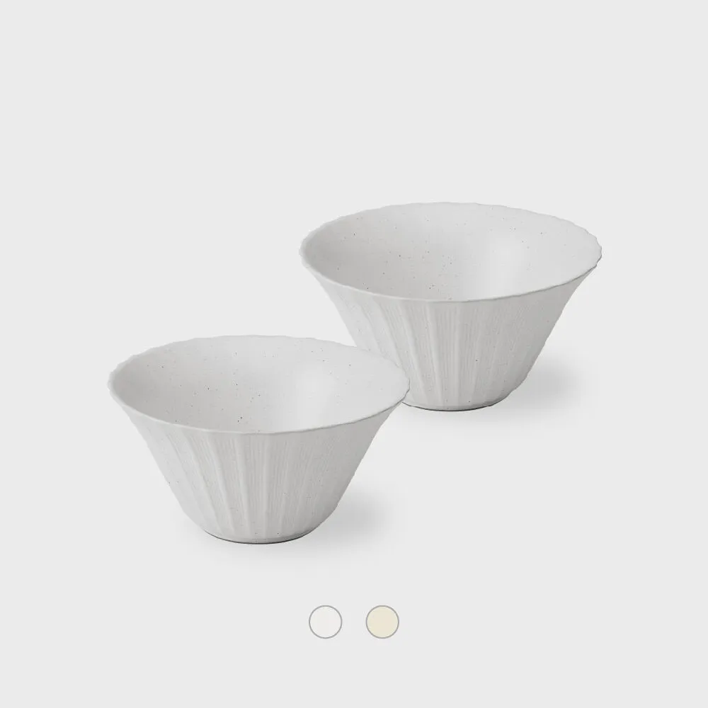 백합 면기 18cm 2P - 감도 깊은 취향 셀렉트샵 29CM