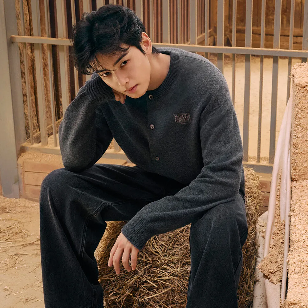 BASIC ROUND NECK CARDIGAN charcoal - 감도 깊은 취향 셀렉트샵 29CM