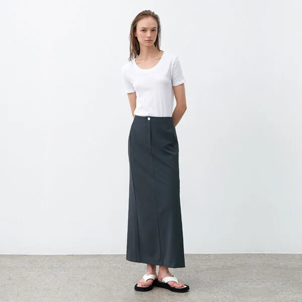 ESSENTIAL TAS SET-UP LONG SKIRT(SK-5022)_2Colors - 감도 깊은 취향 셀렉트샵 29CM