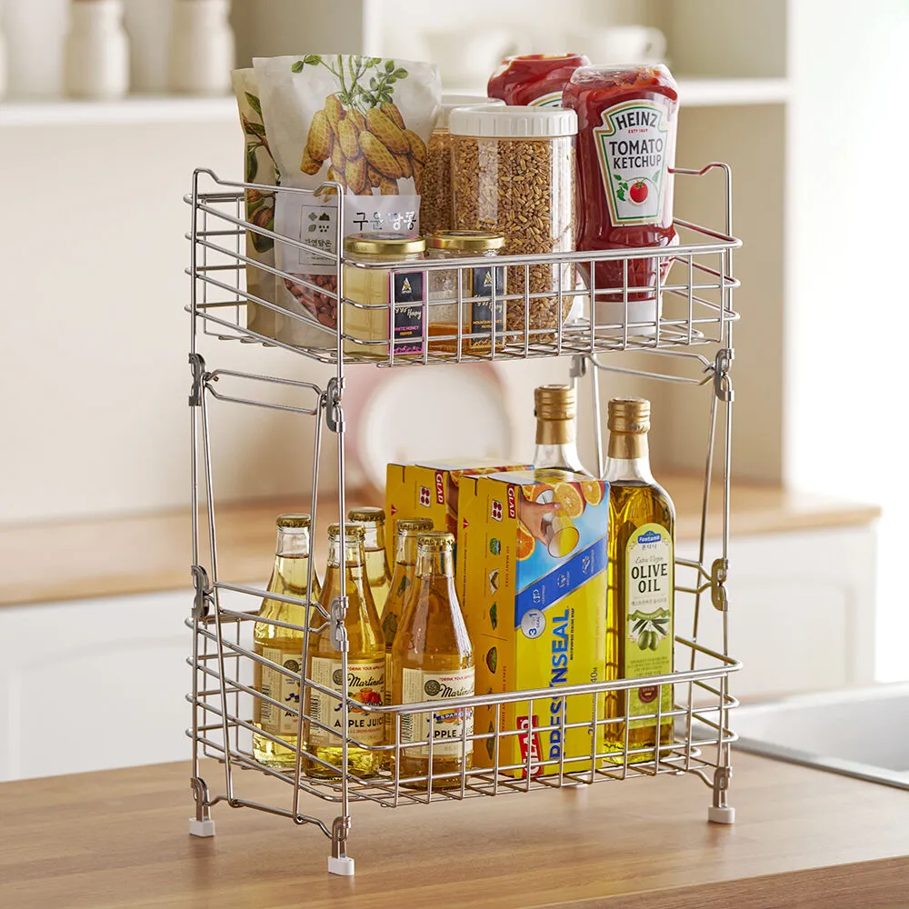 JBJ 비블레스 애니웨어 다용도 2단 연장형 올스텐 모듈형 수납 바스켓 - 감도 깊은 취향 셀렉트샵 29CM