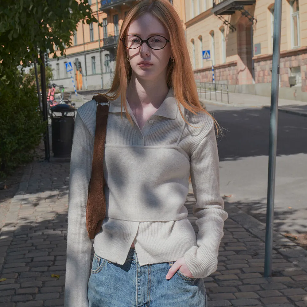 UNISEX CRAFTED V-NECK KNIT VEST GREY_UDSW5C112G2 - 감도 깊은 취향 셀렉트샵 29CM