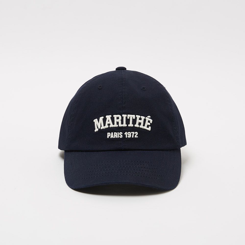 MARITHE X 29cm NEW COLLEGE LOGO CAP_NAVY - 감도 깊은 취향 셀렉트샵 29CM