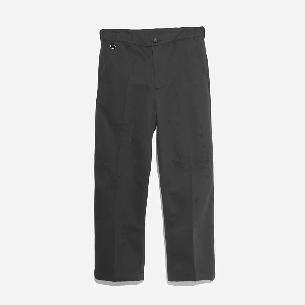 22SS PT01 DAMAGE STITCH PANTS (BLACK) - 감도 깊은 취향 셀렉트샵 29CM