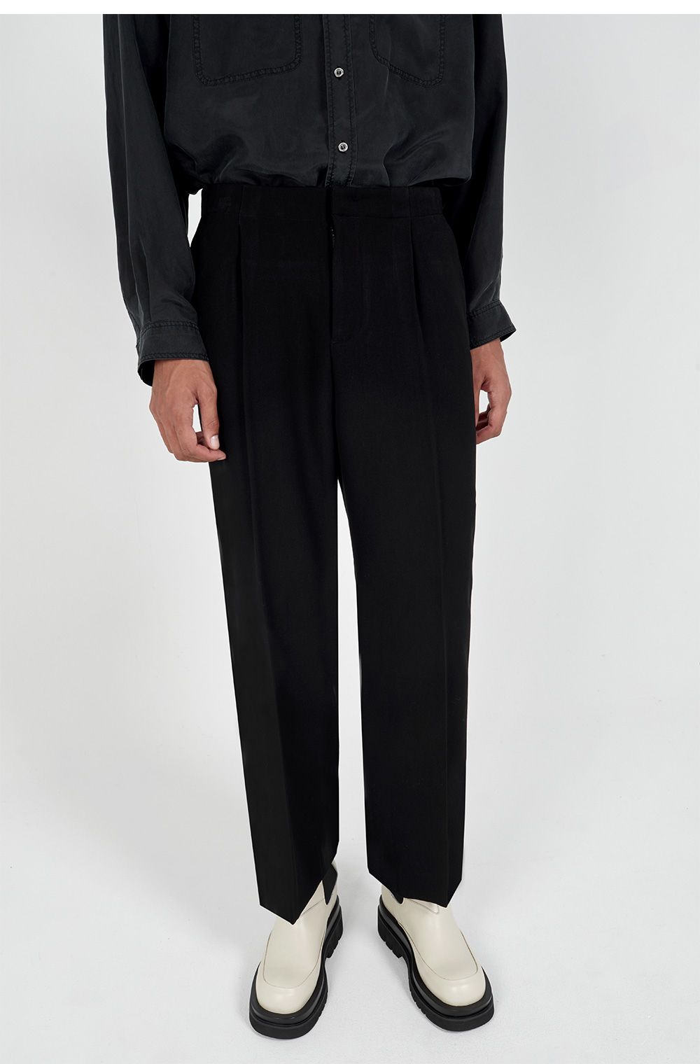 SOLID COMPACT PANTS (BLACK) - 감도 깊은 취향 셀렉트샵 29CM