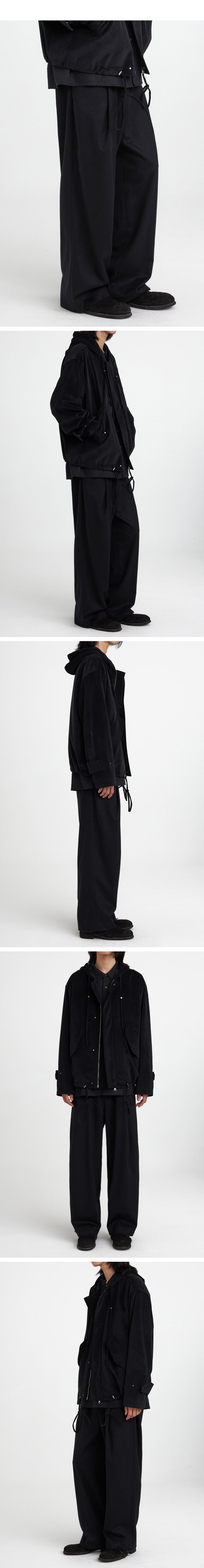 Structured Wide Pants (Black) - 감도 깊은 취향 셀렉트샵 29CM