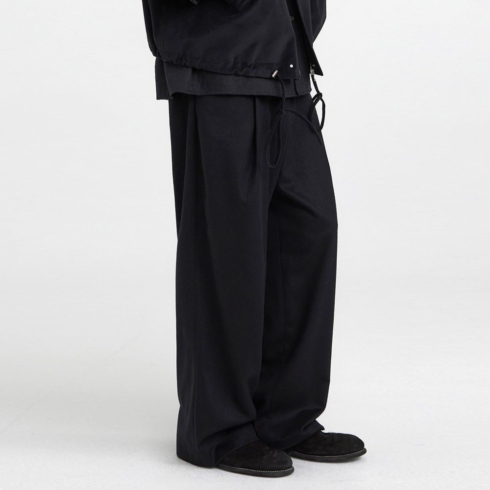 Structured Wide Pants (Black) - 감도 깊은 취향 셀렉트샵 29CM