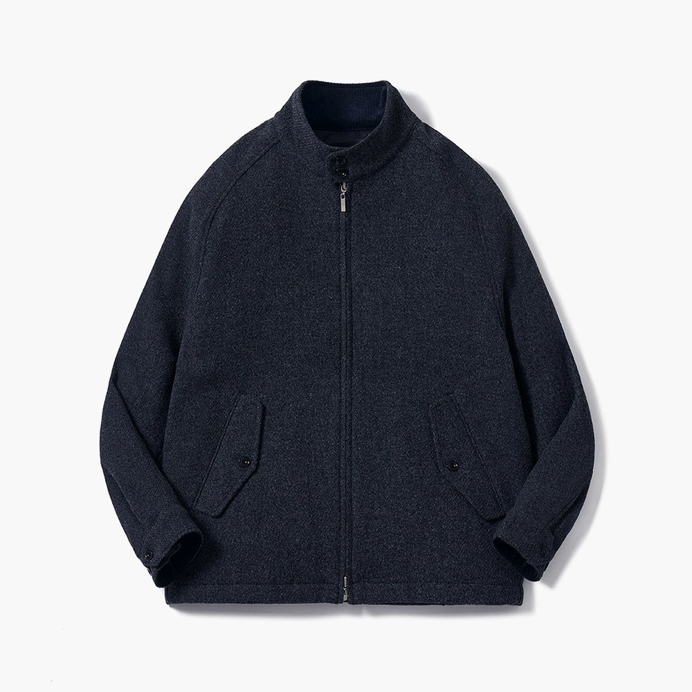 Wool Harrington Jacket (Melange Navy) - 감도 깊은 취향 셀렉트샵 29CM