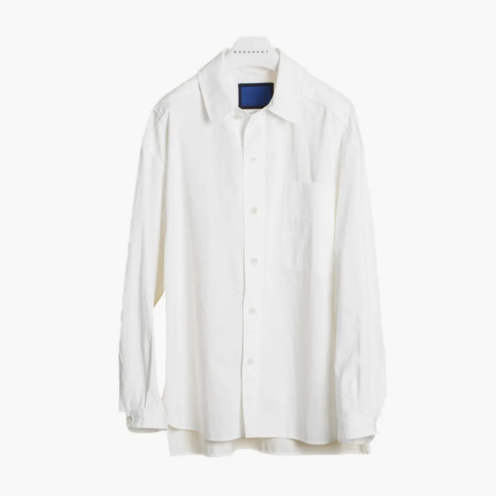 THE DOCUMENT SET UP SHIRT (WHITE) - 감도 깊은 취향 셀렉트샵 29CM