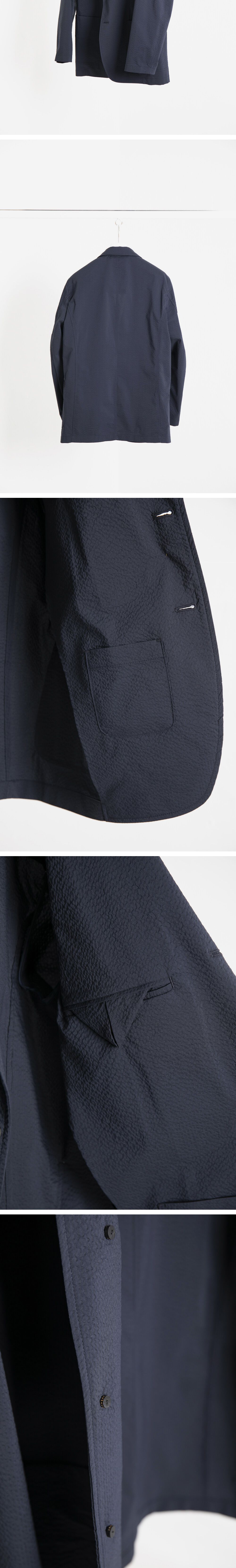 SEERSUCKER 3 BUTTON JACKET (NAVY) - 감도 깊은 취향 셀렉트샵 29CM
