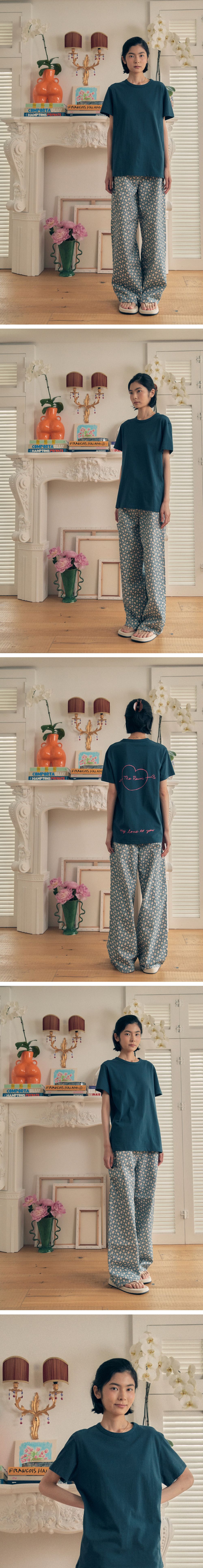 HEART T-SHIRT (NAVY) - 감도 깊은 취향 셀렉트샵 29CM