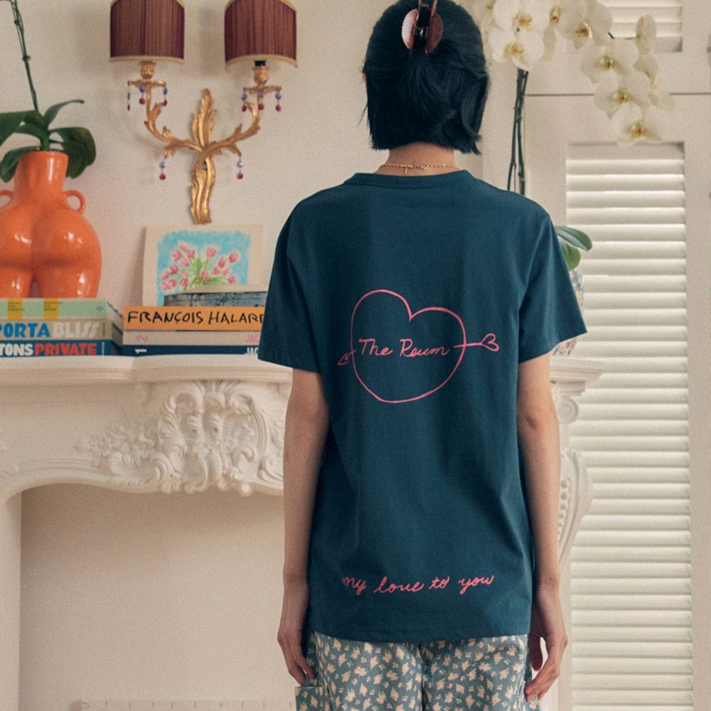 HEART T-SHIRT (NAVY) - 감도 깊은 취향 셀렉트샵 29CM